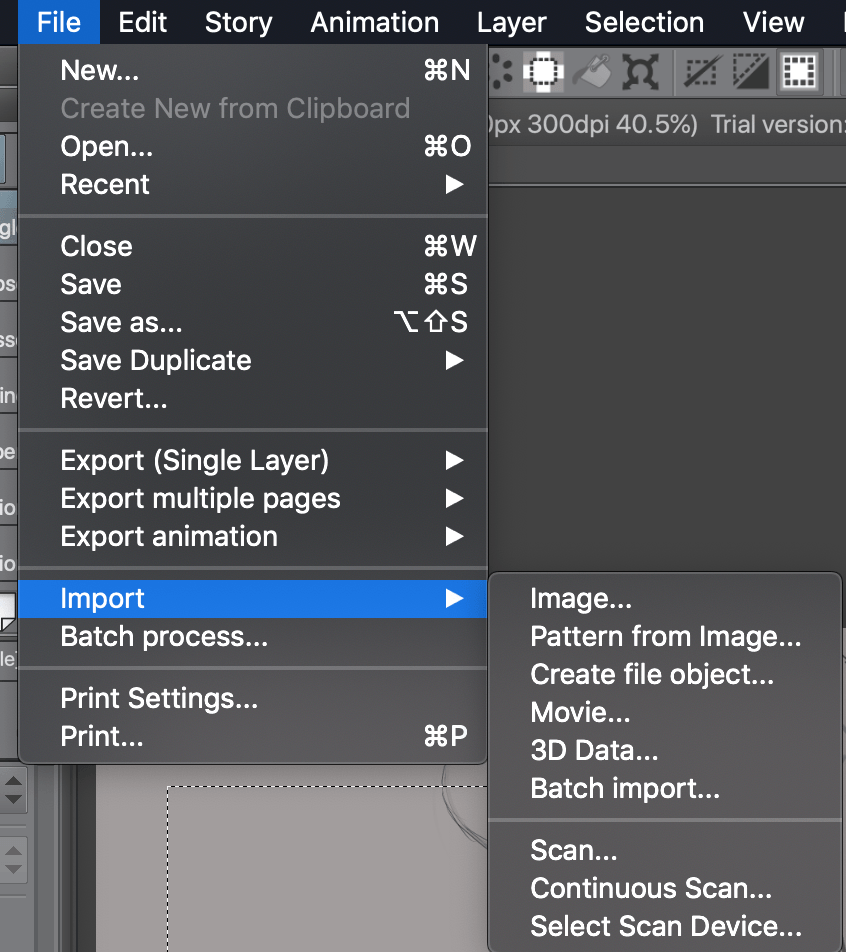 Pose Scanner do not exist in trial? - CLIP STUDIO ASK