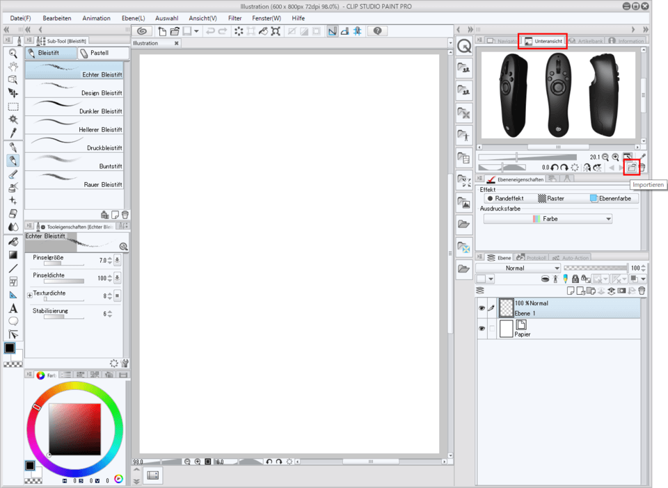 Add Reference - Clip Studio Ask