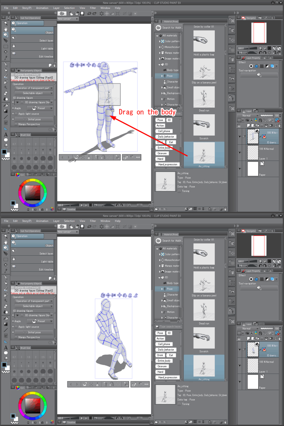 How to change pose? - CLIP STUDIO ASK