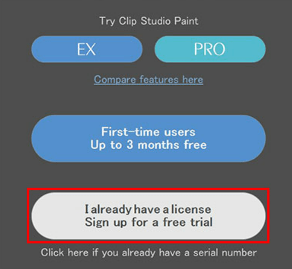 アクティベーション コードを使用してもペイントできません - CLIP STUDIO ASK