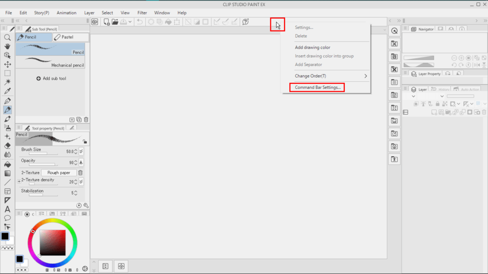 accidentally deleted redo tool - CLIP STUDIO ASK