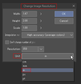How to Set up picture to 1000 x 1000 ppi low res. - CLIP STUDIO ASK