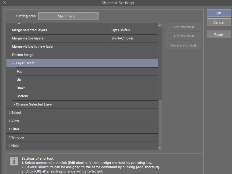 are-there-shortcuts-for-moving-layers-clip-studio-ask