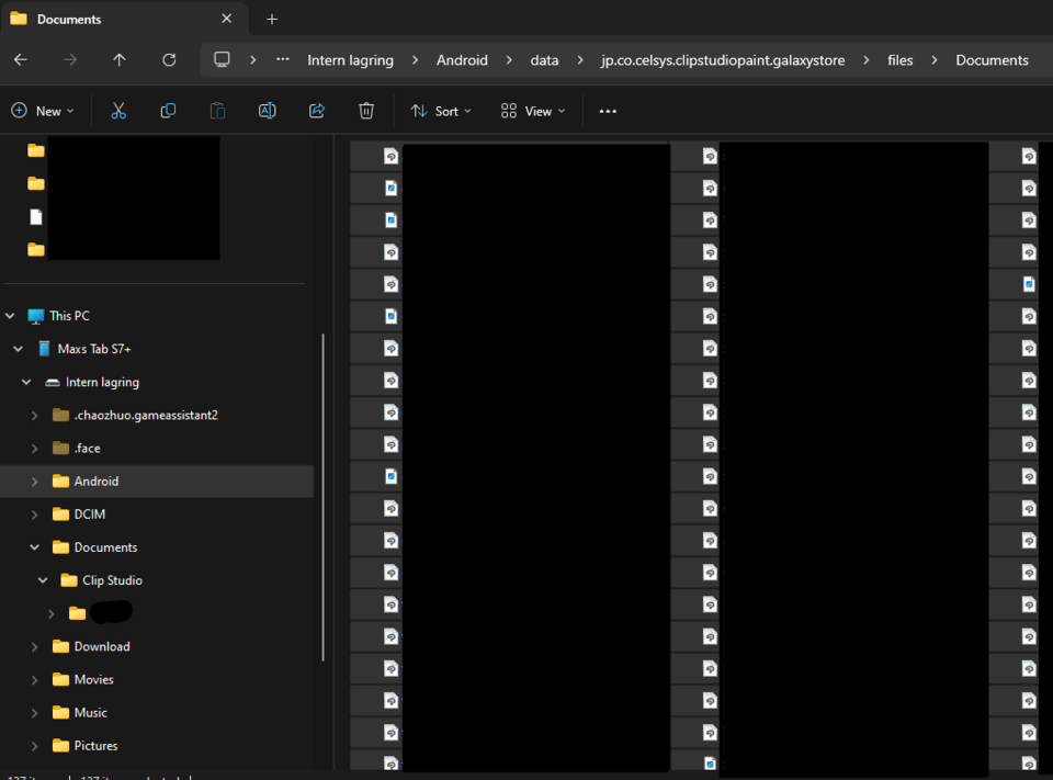 how i can locate my clip studio files on galaxy tablet? - CLIP STUDIO ASK