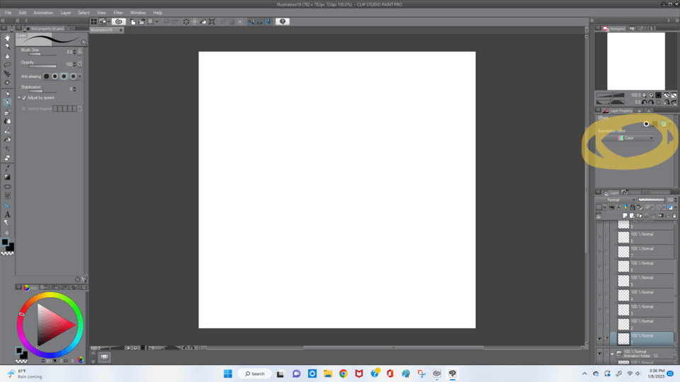 I want to paint it, but only gray comes out - CLIP STUDIO ASK