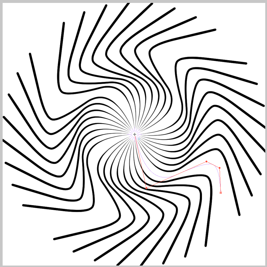 How to write radial lines in the same direction - CLIP STUDIO ASK