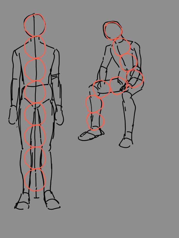 Please tell me how to draw a body from a blank sheet of paper. - CLIP ...