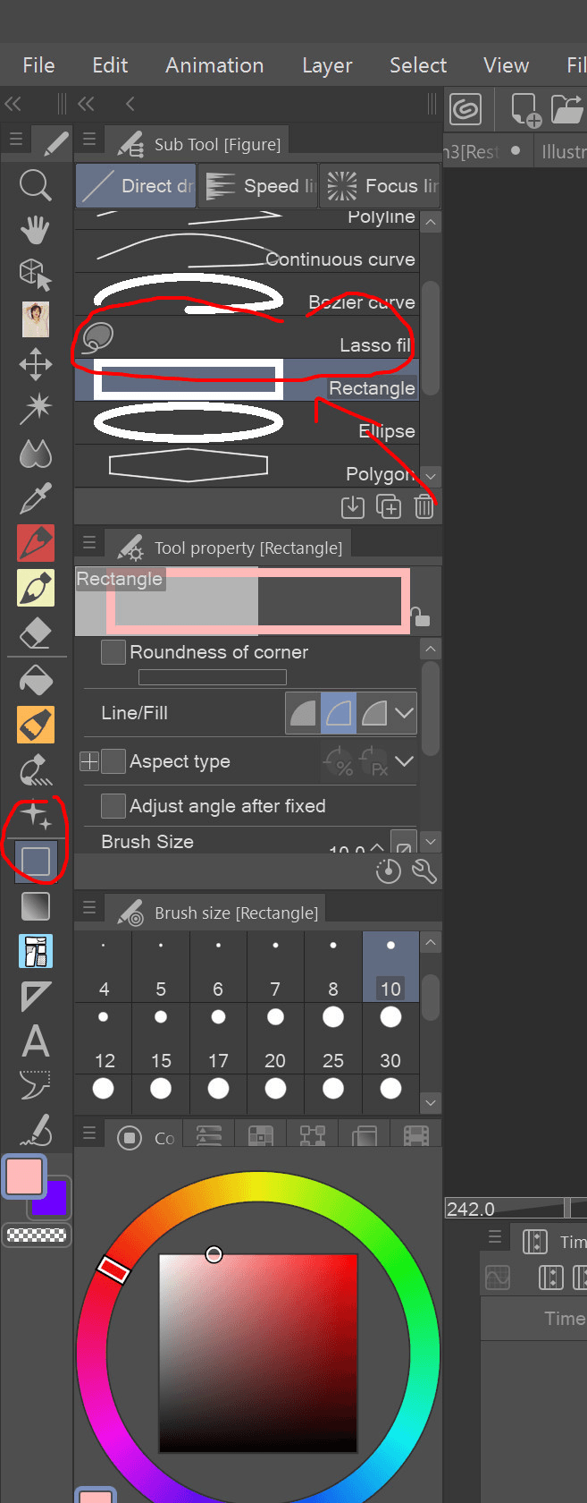 なげなわ塗りつぶし - CLIP STUDIO ASK