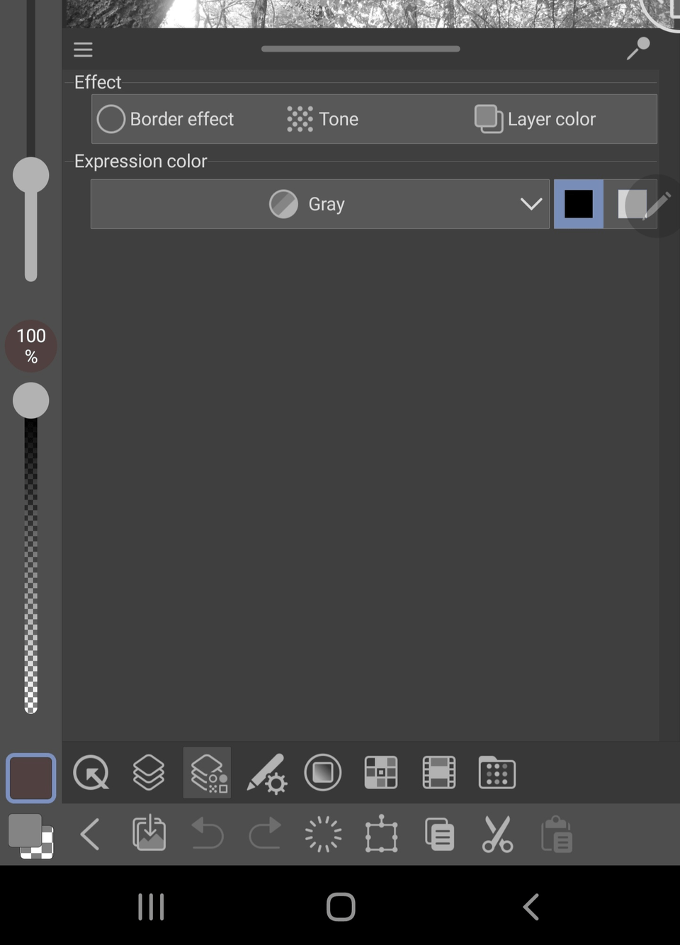 I can't find extra line on layers property on Clip Studio Paint App ...