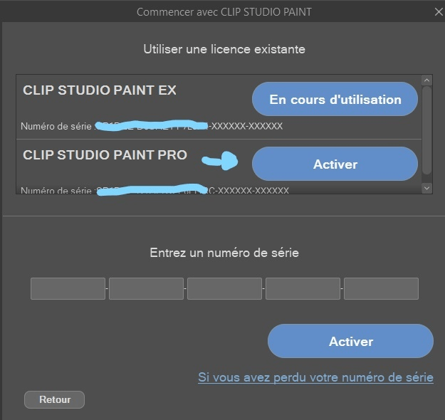 Wont let me enter my serial key - CLIP STUDIO ASK