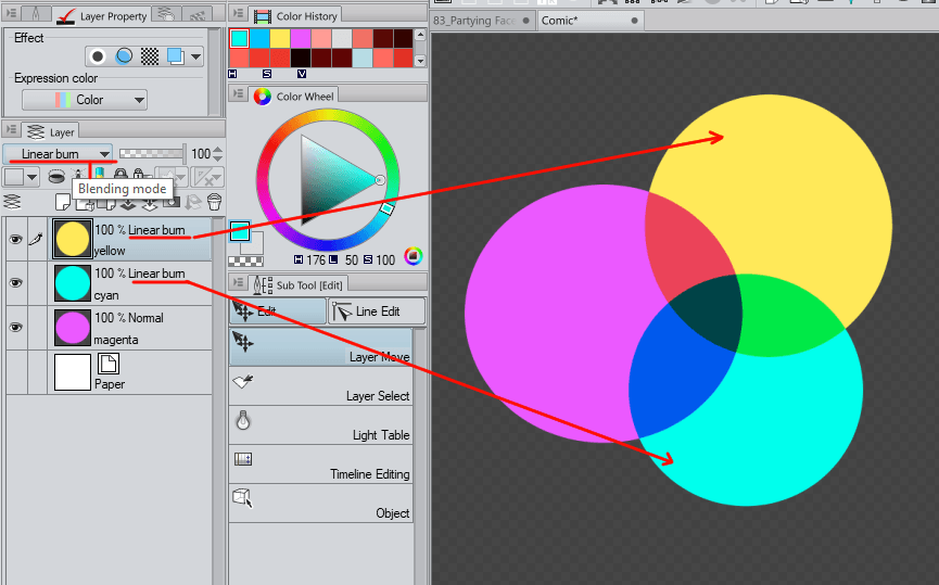 How to make RGB effect? - CLIP STUDIO ASK