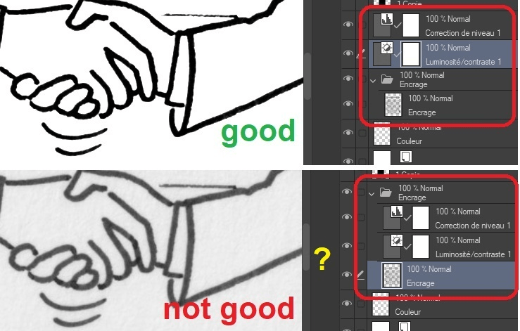 Correction layers on a single layer - CLIP STUDIO ASK