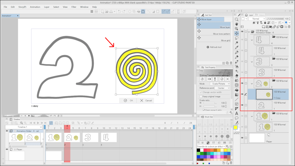 Copy and paste on animation? - CLIP STUDIO ASK