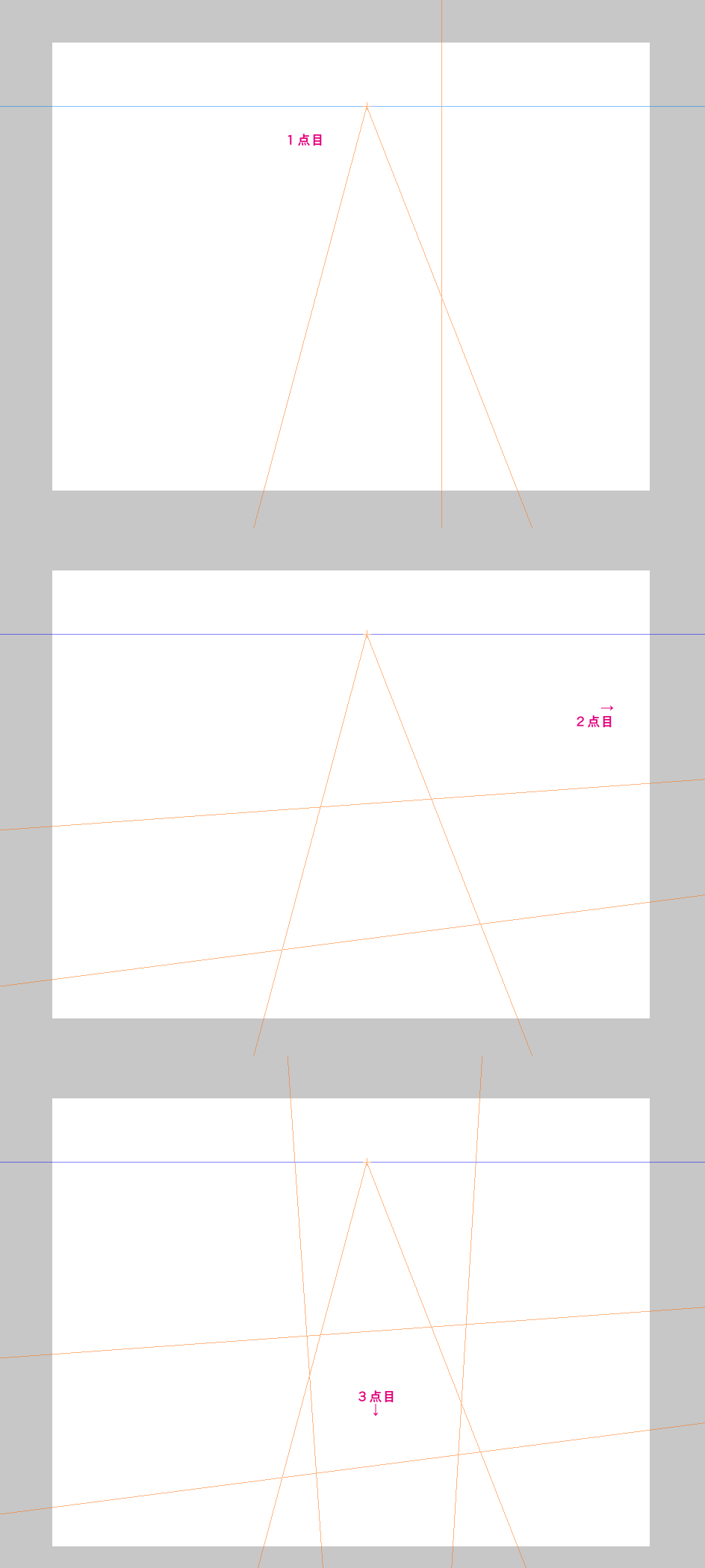 How to set the front three-point perspective with a perspective ruler ...