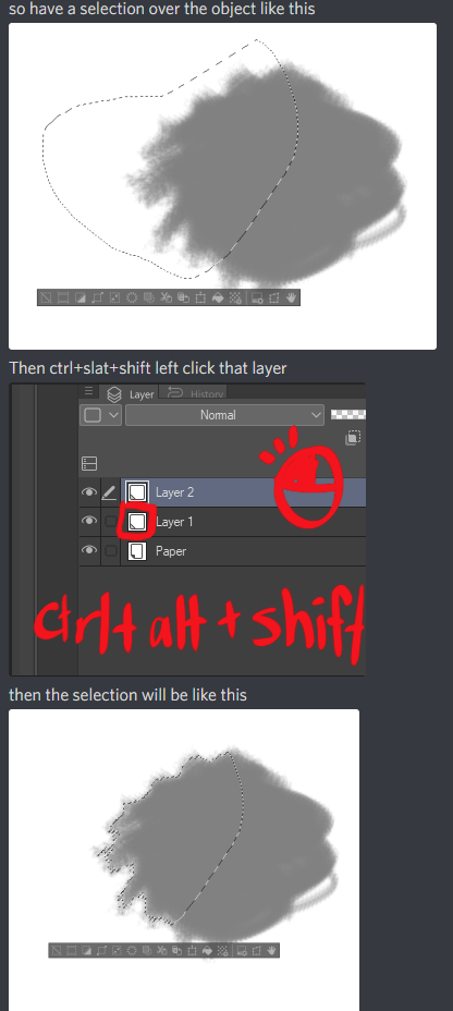 とにかく、Androidの交差選択をレイヤー化するには? - CLIP STUDIO ASK