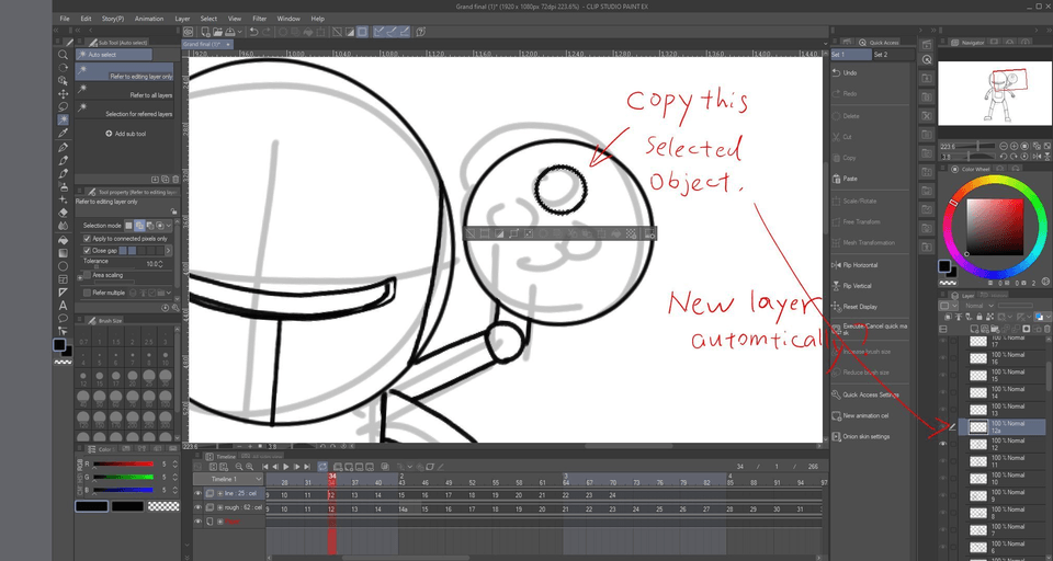 Copy drawing into the same frame? - CLIP STUDIO ASK