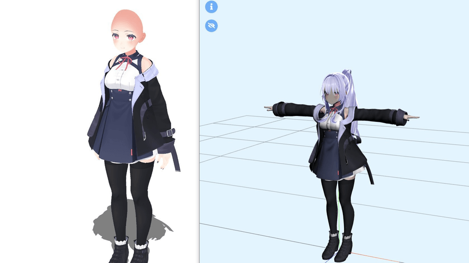 VRM 모델이 부분적으로 표시되지 않음 - CLIP STUDIO ASK