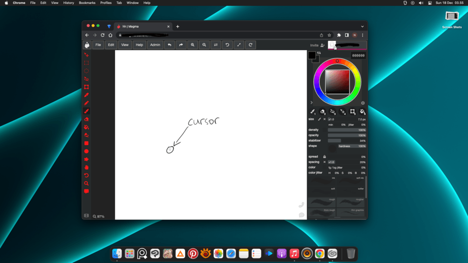 Flip view at cursor - CLIP STUDIO ASK