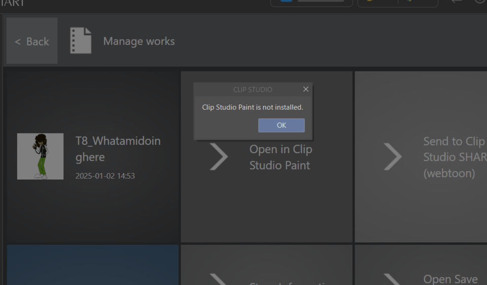 CSP EX가 다운로드되지 않고 앱이 완전히 삭제됐나요? - CLIP STUDIO ASK
