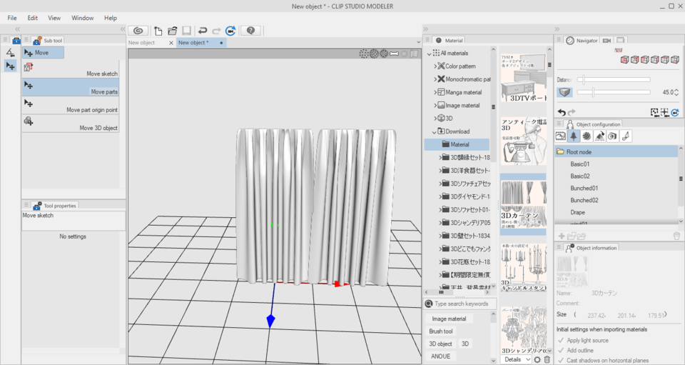 how to change layout of object - CLIP STUDIO ASK