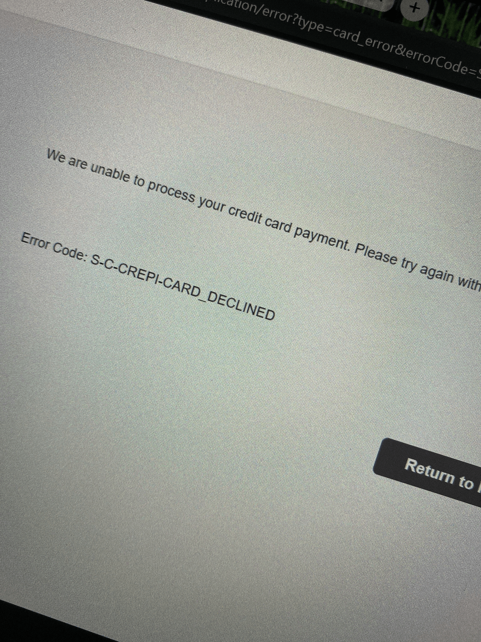 Error Code : S-c-crepi-card_declined - CLIP STUDIO ASK