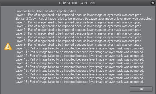 Corrupted Layers - CLIP STUDIO ASK
