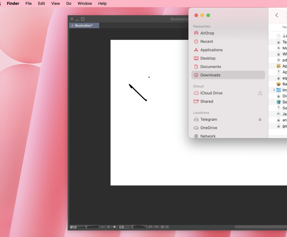 iMacでブラシをドラッグアンドドロップできない - CLIP STUDIO ASK