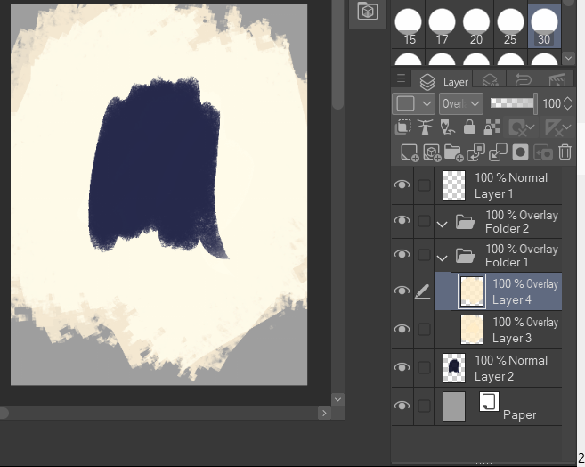 Overlay layer behaving differently inside Overlay folder? - CLIP STUDIO ASK
