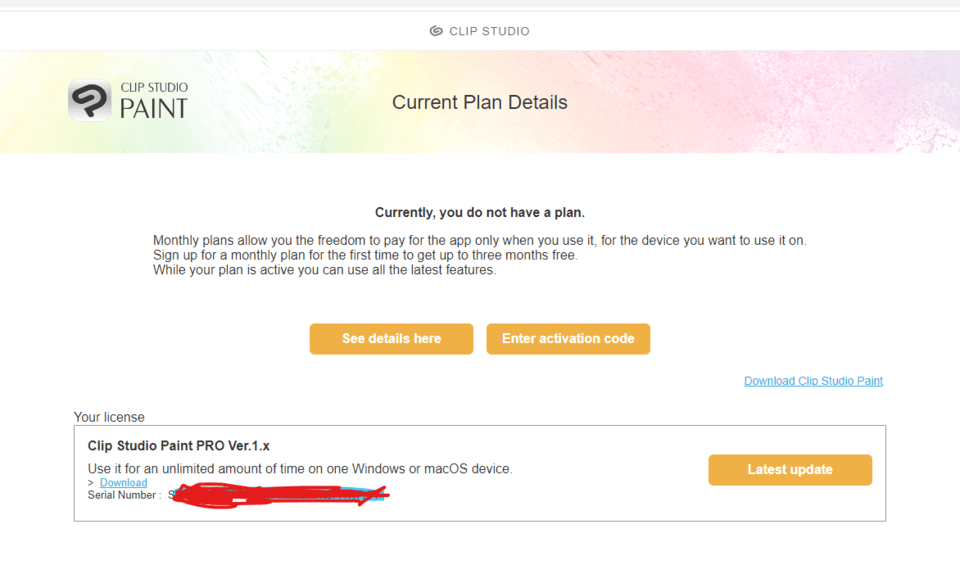 Did not receive v2 activation code - CLIP STUDIO ASK