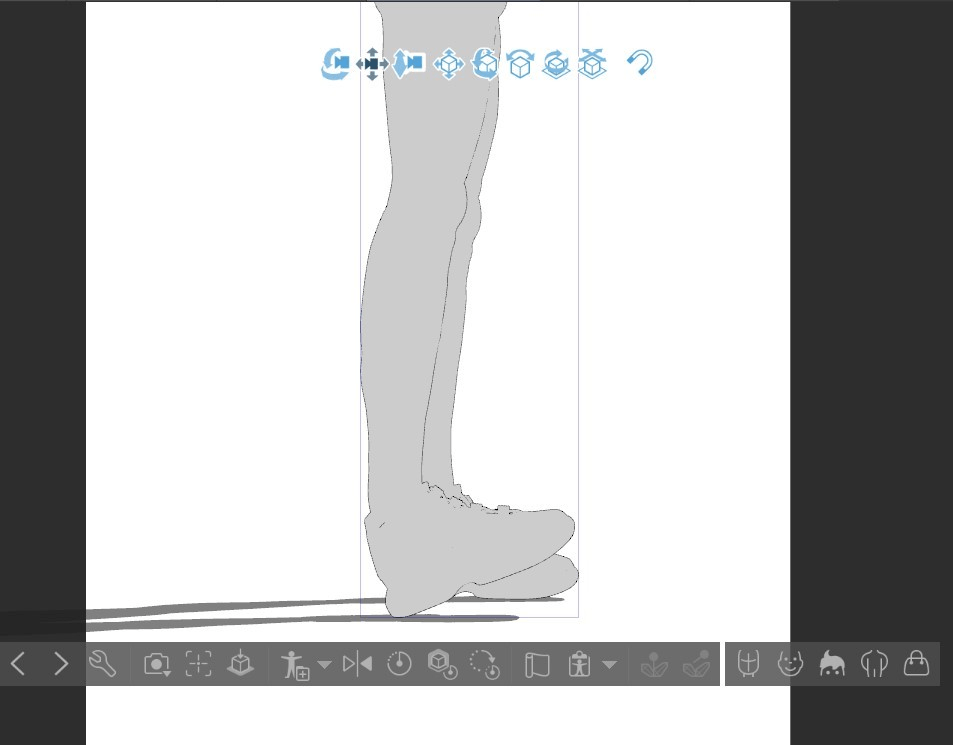 When using a downloaded 3D character, only the silhouette is displayed ...