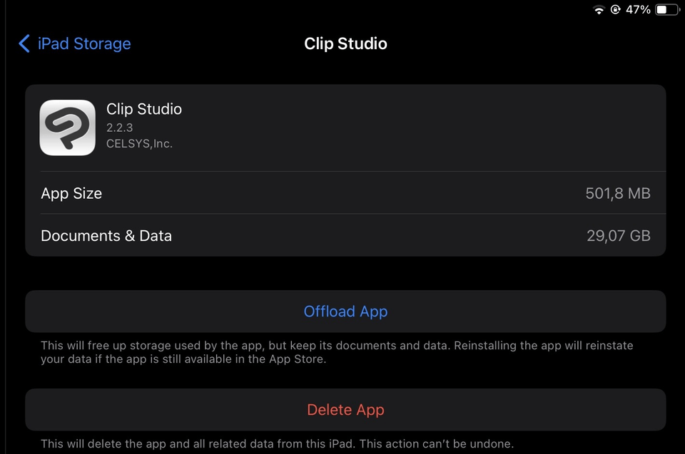 Ipad에서 CSP 캐시를 어떻게 지울 수 있나요? - CLIP STUDIO ASK