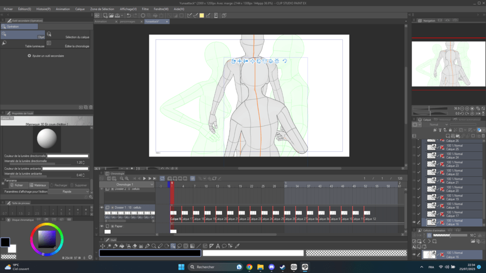 Rotate multiple 3D models frame for animation - CLIP STUDIO ASK