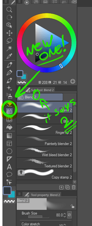 HELP my blend tools went missing but are still there somehow? - CLIP ...