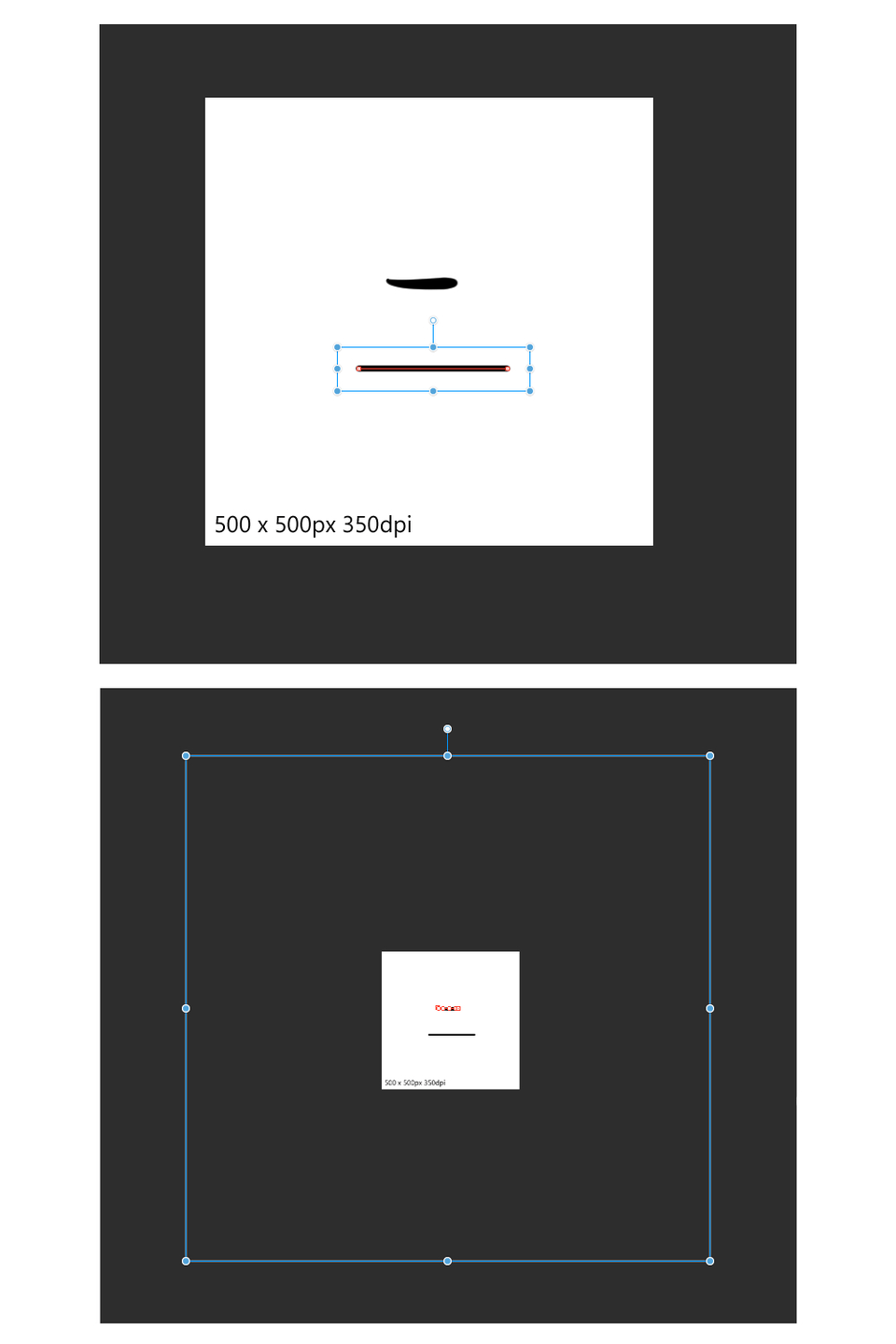Vector object, transformation handle size is abnormal. - CLIP STUDIO ASK