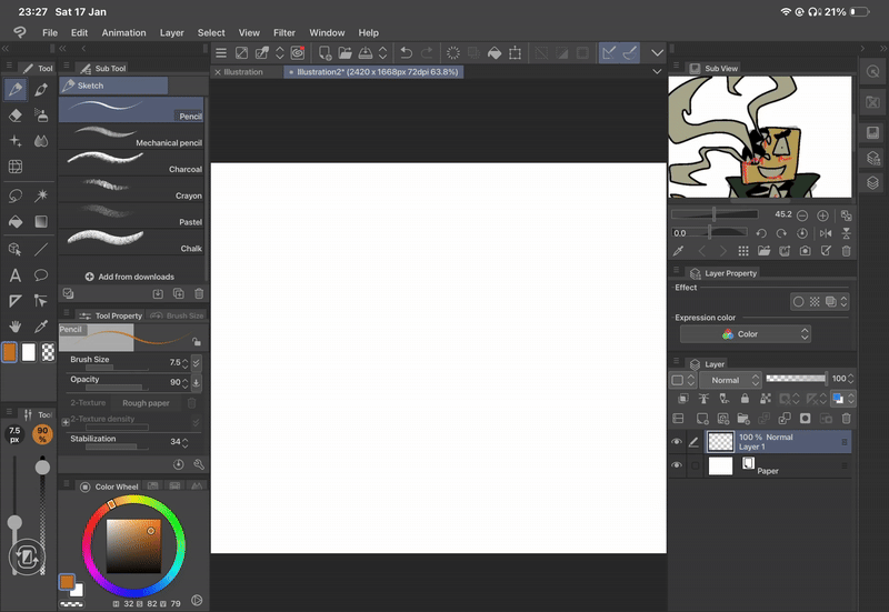 Stabilisation bug - CLIP STUDIO ASK