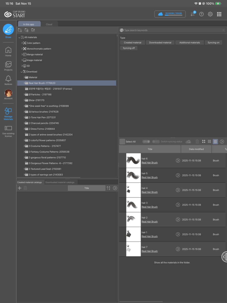 Descargué un conjunto de pinceles (Pincel de pelo real (ID de contenido ...