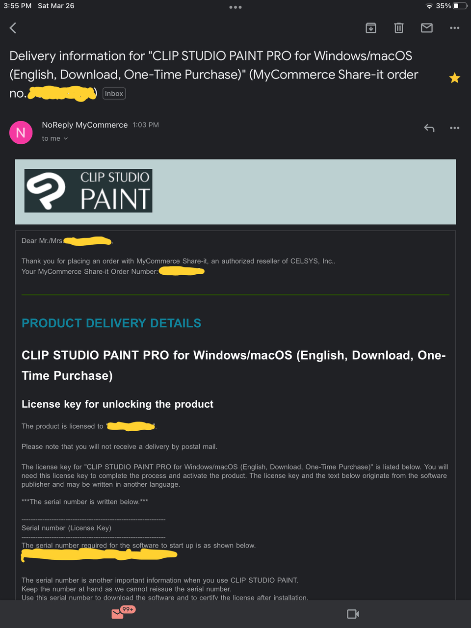 Is there a way to refund clip studio paint license? - CLIP STUDIO ASK