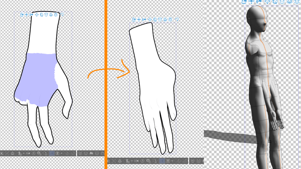 right hand pose registration is not working - CLIP STUDIO ASK