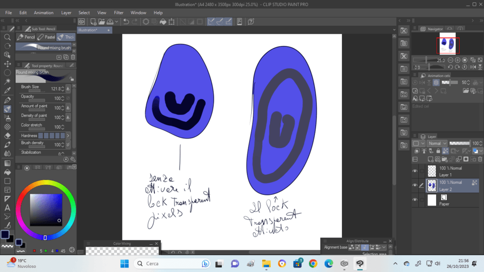 Lock transparent pixels non funziona - CLIP STUDIO ASK