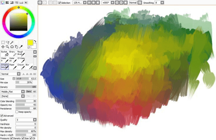 Sai 아크릴 브러시를 csp로 - CLIP STUDIO ASK