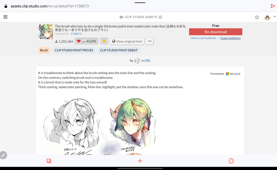 I can't find and use my downloaded assets from CSP website. I use CSP on my android tablet ...