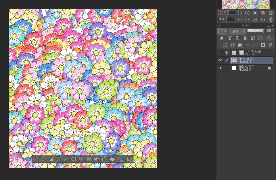 Paste the image copied from the layer to the location specified by the selection tool of another ...