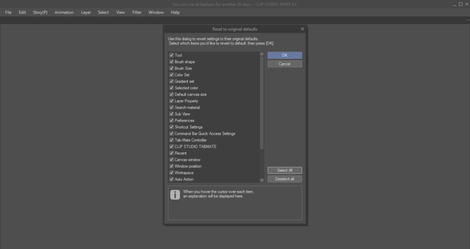 Unable to create new file - CLIP STUDIO ASK