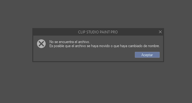 ''File not found'' - CLIP STUDIO ASK
