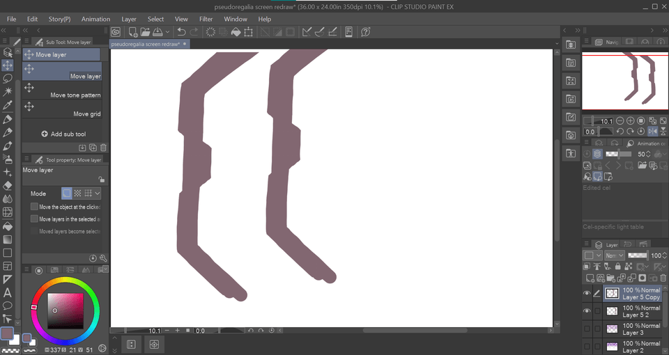 Two layers are performing all actions as if they're the same layer. - CLIP STUDIO ASK