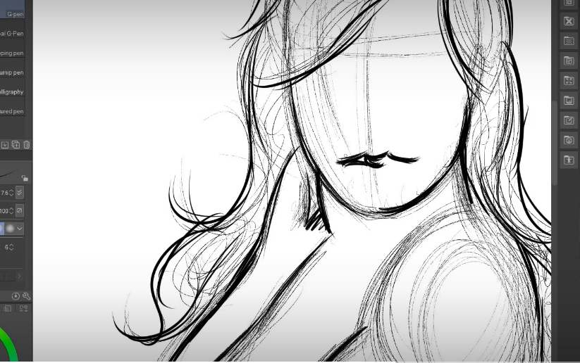 sharp lines and dull lines when using pen - CLIP STUDIO ASK