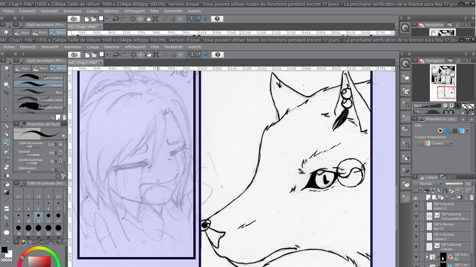 Can't draw on a SPECIFIC PART of my canvas. - CLIP STUDIO ASK