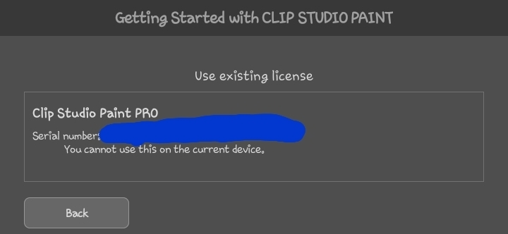Why can't I use my CSP license for the PRO version on my Android Galaxy Note 8? - CLIP STUDIO ASK