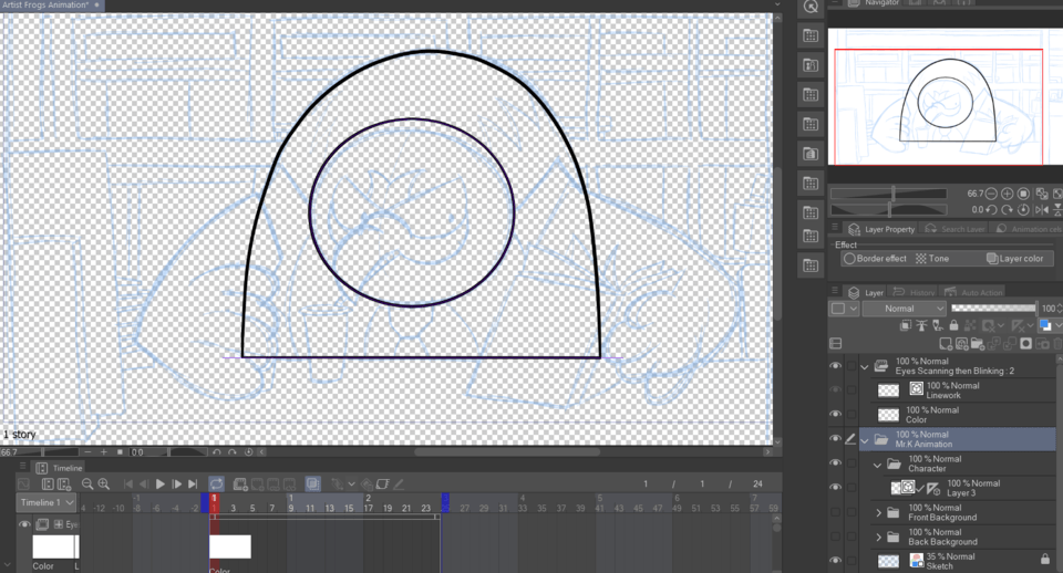 チュートリアルのようにベクトル レイヤーをアニメーション セルに配置するのに苦労している - CLIP STUDIO ASK