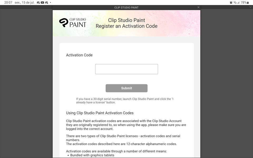 How do I get my activation code? - CLIP STUDIO ASK